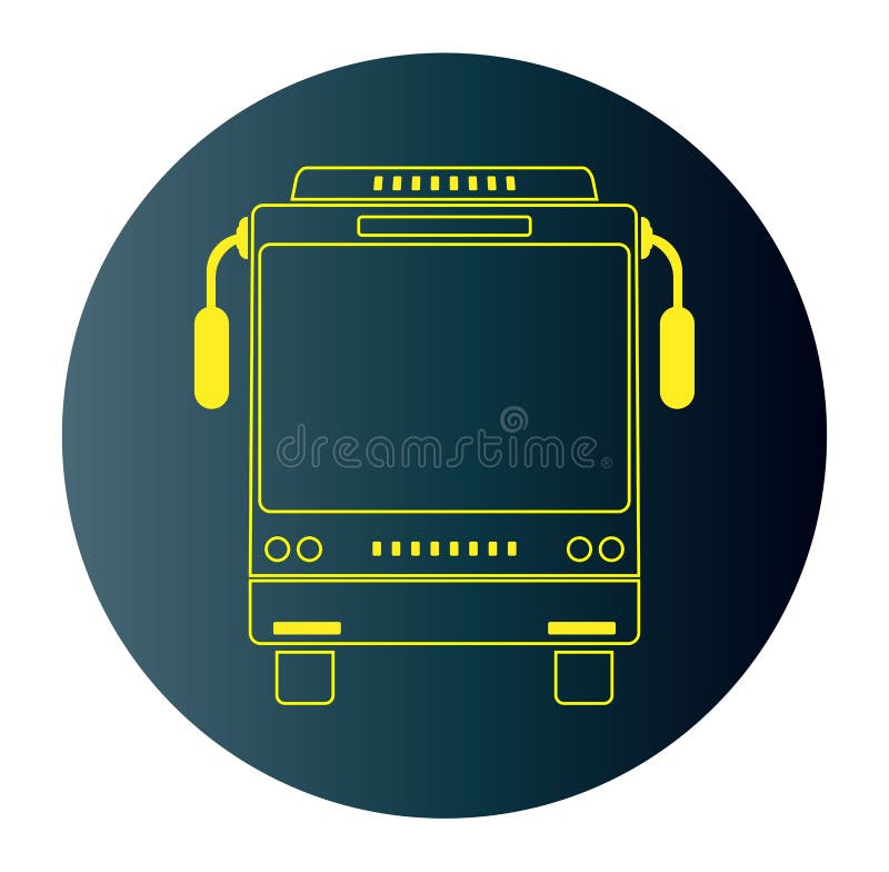 Icon Bus Blue Dark Background Vector Stock Illustrations – 82 Icon Bus ...