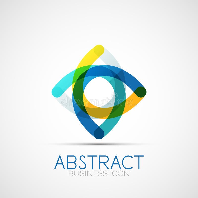 Line design loop logo stock vector. Illustration of geometric - 45006532