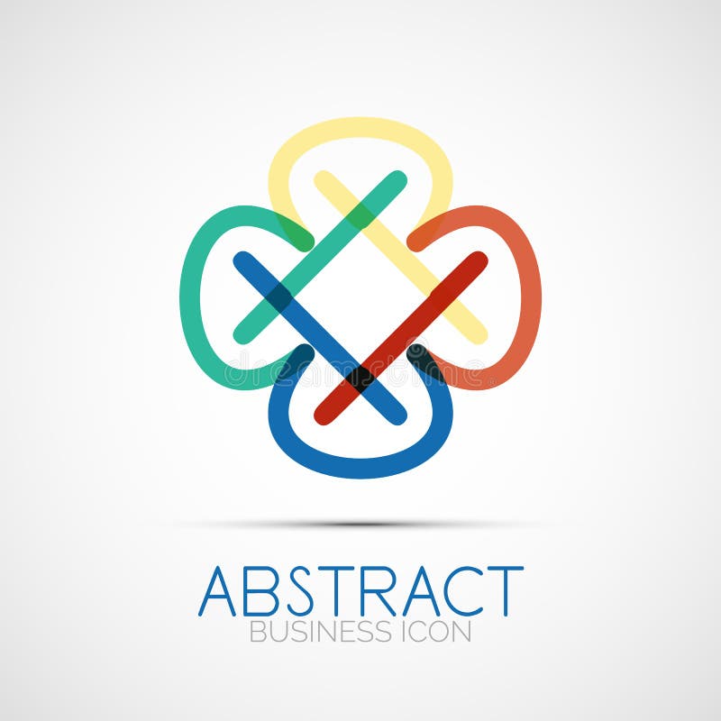 Line design loop logo stock vector. Illustration of element - 45006617