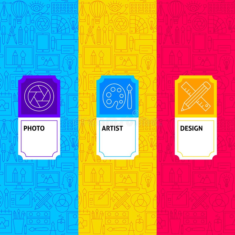 Line Designer Package Labels Stock Vector - Illustration of printer ...