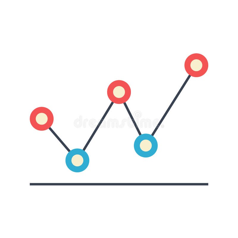 Line Diagram Flat Vector Icon Stock Vector - Illustration of graphic ...