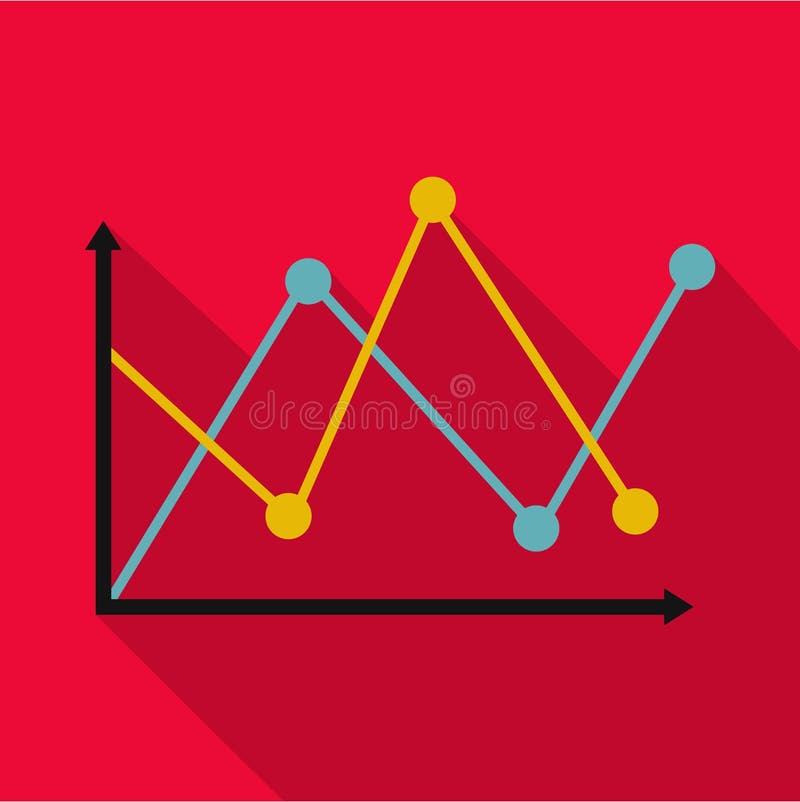 Line Diagram Icon Vector Flat Stock Vector - Illustration of concept ...