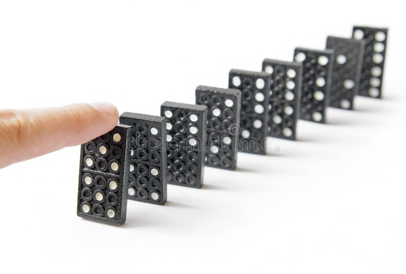 Line of Dominos stock image. Image of fell, dominoes, fall - 4943537