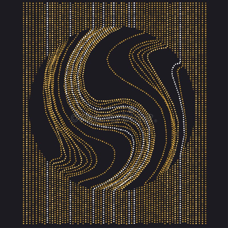 Line and Dot Concept Minimalistic Geometry Surface Design. Stock Vector ...