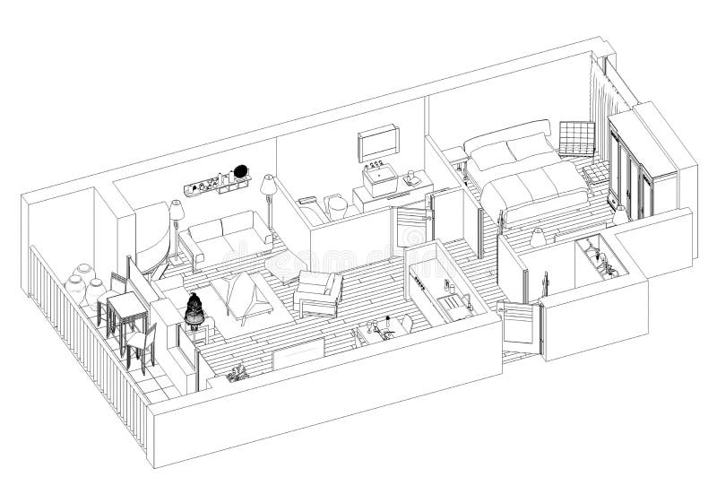 Apartment Line Drawing Stock Illustrations – 19,949 Apartment Line ...