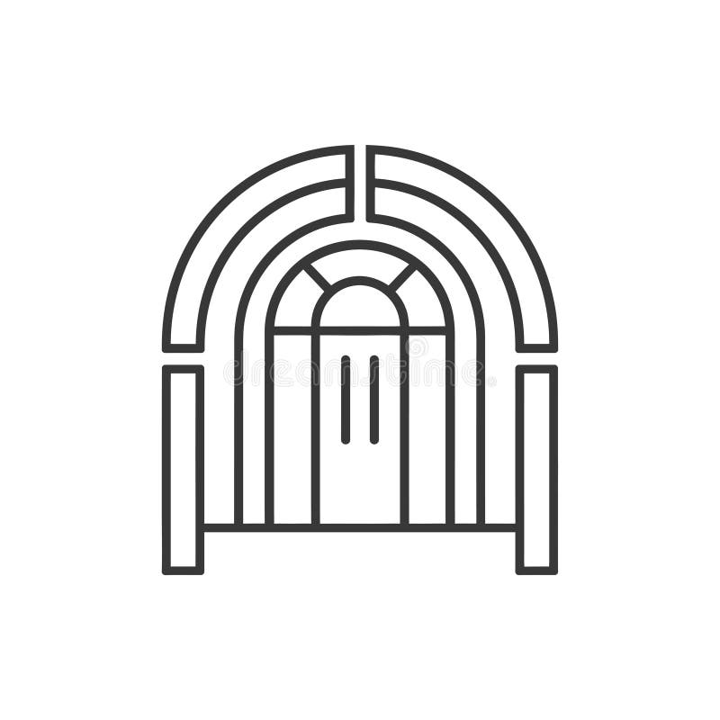 Stylish Arch Door Entrance with Decorative Frame, Elegant and Modern ...