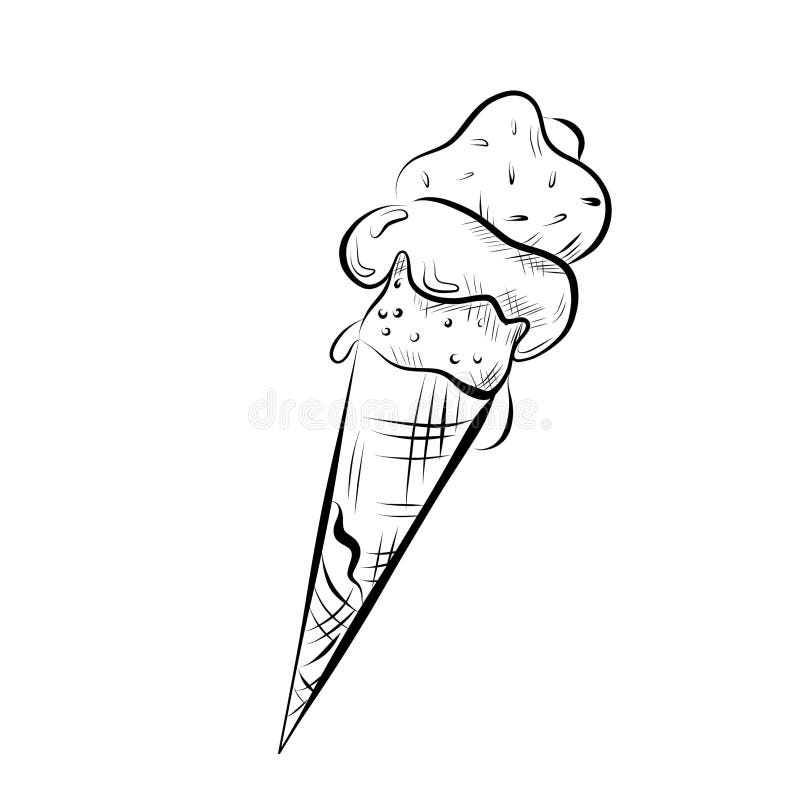 Vanilla Ice Cream Line Art Stock Illustrations – 5,785 Vanilla Ice ...