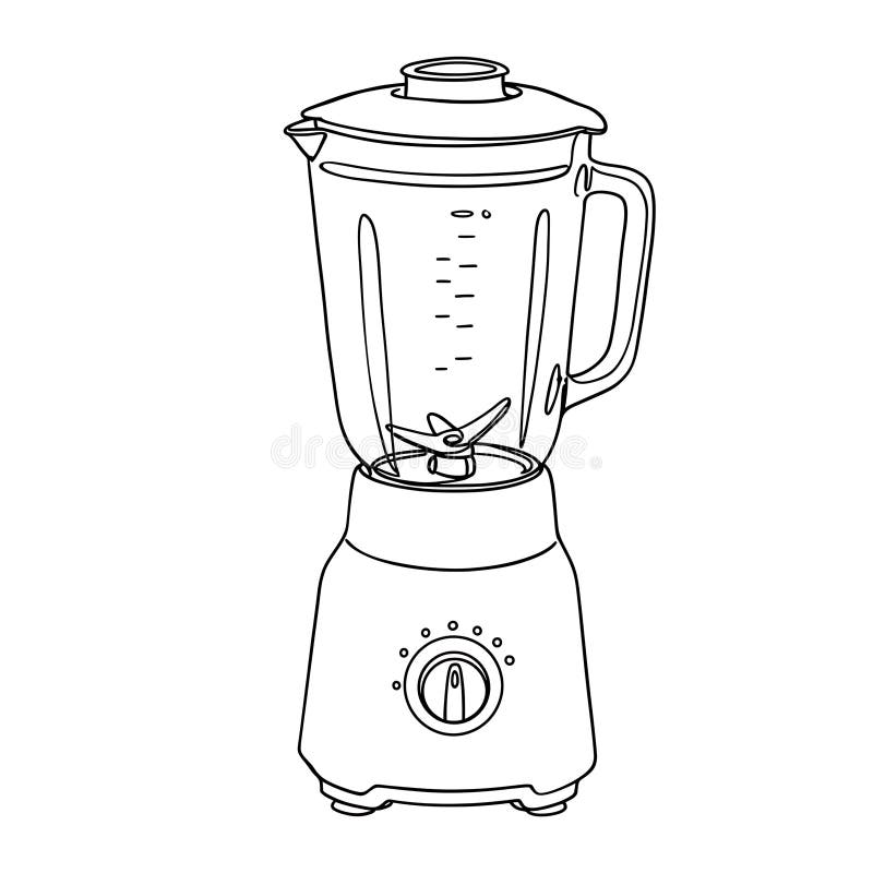Line Art Blender stock illustration. Illustration of blade - 375304682
