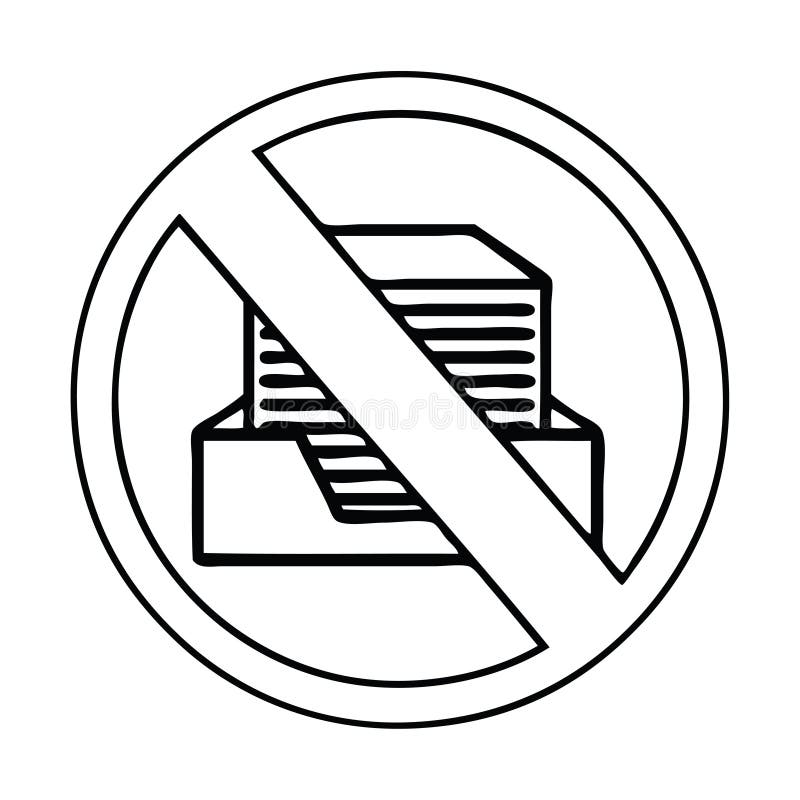 Paperless Line Icons. Vector Illustration Included Icon As less ...