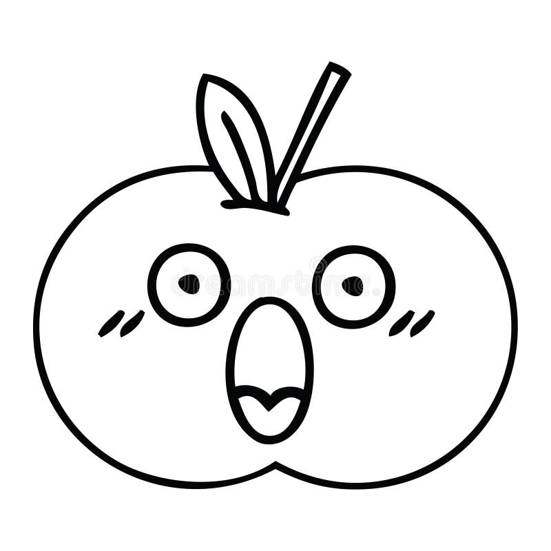 Free Line Drawing Apple Stock Illustrations – 445 Free Line Drawing ...