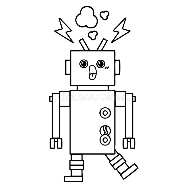 Robot Malfunction Stock Illustrations – 354 Robot Malfunction Stock ...