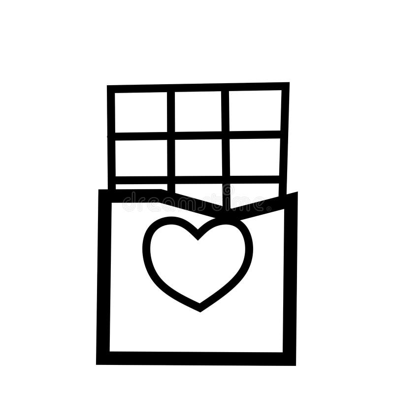 Chocolate valentine stock vector. Illustration of banner - 35375589