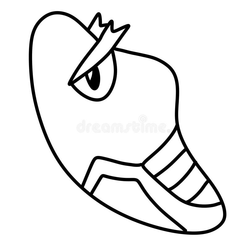 Line Drawing of a Cocoon Cartoon for Coloring Stock Illustration ...