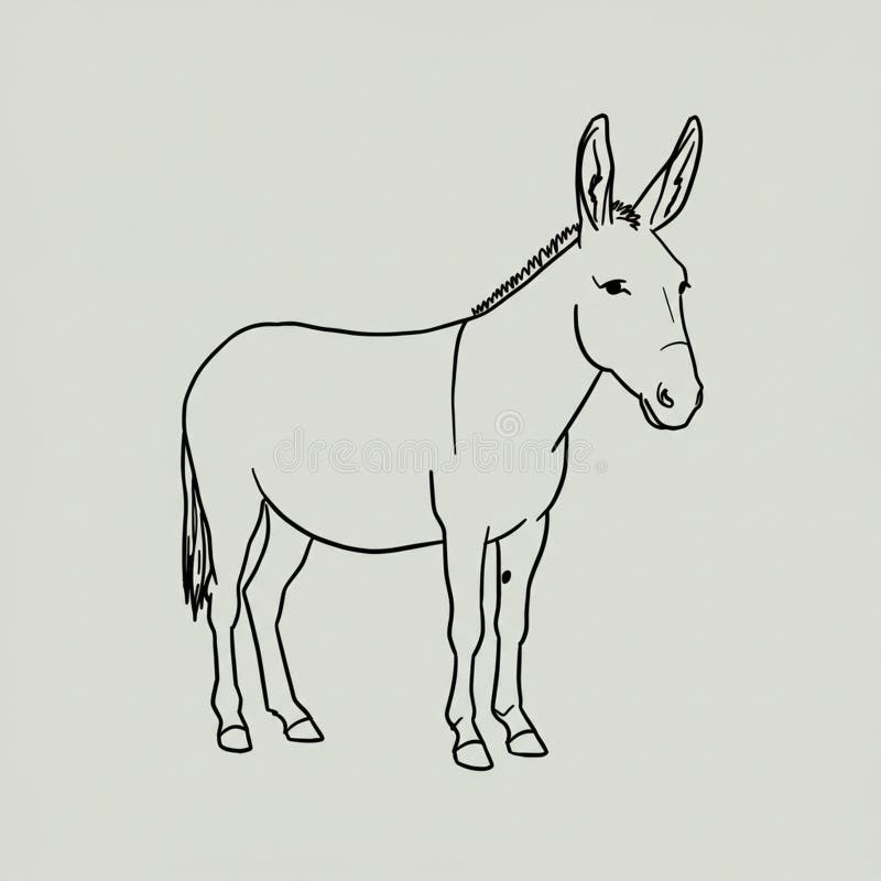 Donkeys Drawing Stock Illustrations – 415 Donkeys Drawing Stock ...