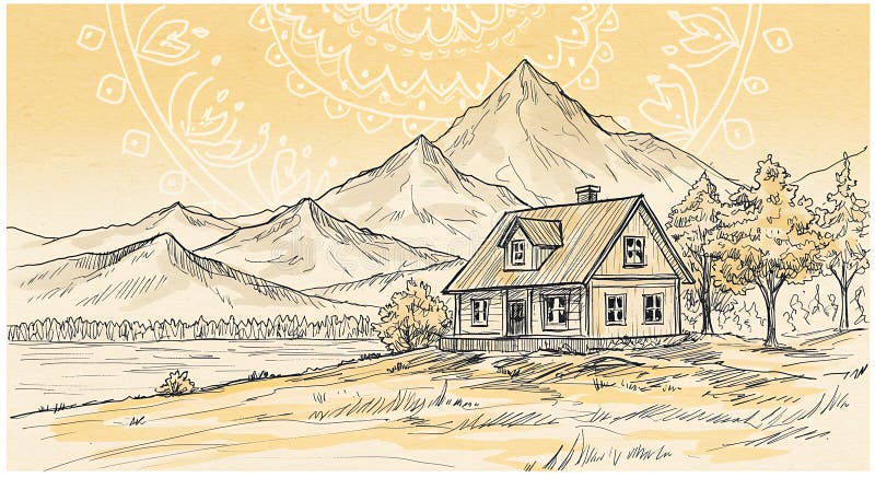 Drawing Rustic House Stock Illustrations – 12,278 Drawing Rustic House ...