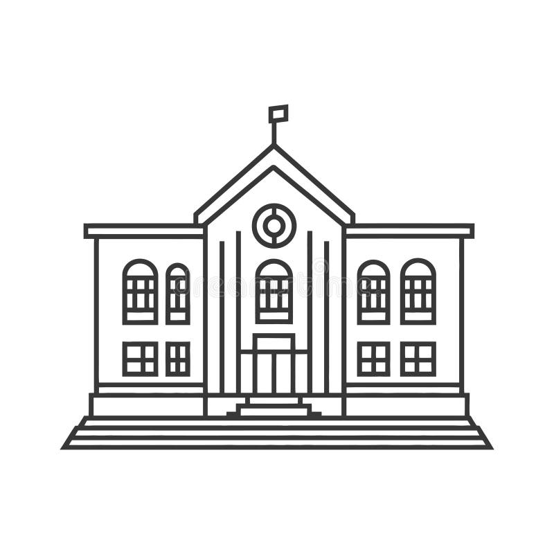 AI-Generated Building Icon stock illustration. Illustration of windows ...