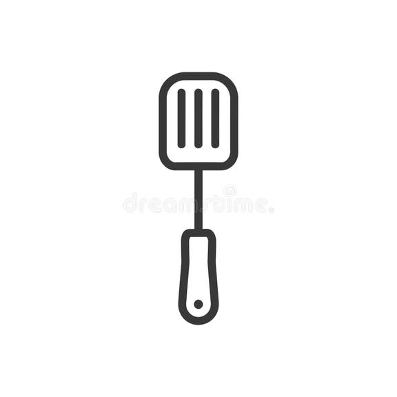 Simple Kitchen Spatula Icon, a Versatile Cooking Utensil Stock Vector ...