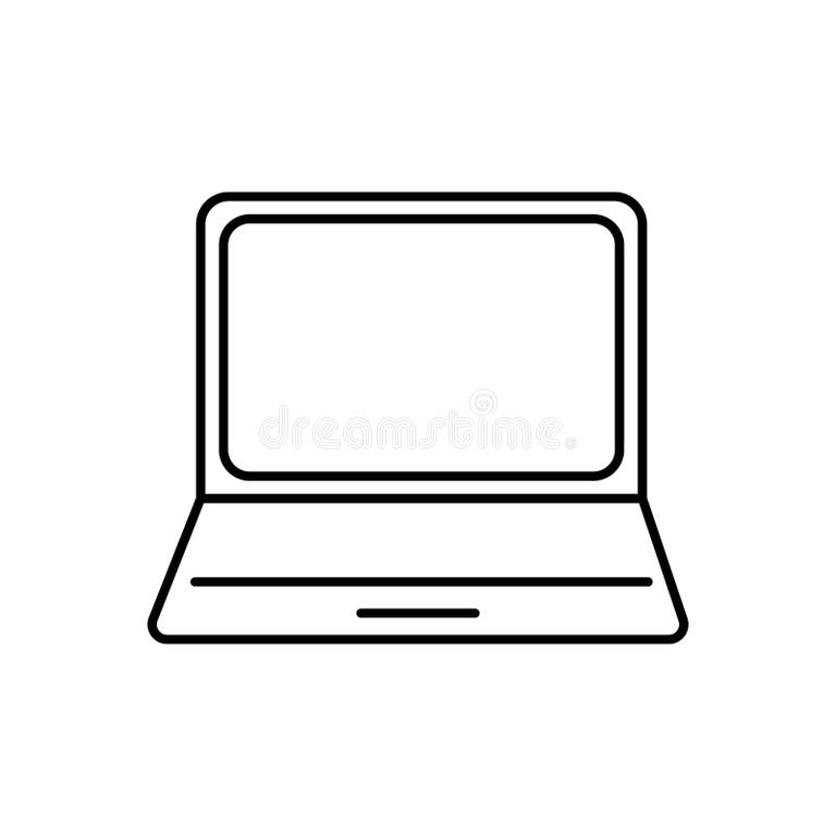 Closed Laptop Drawing Stock Illustrations – 96 Closed Laptop Drawing ...
