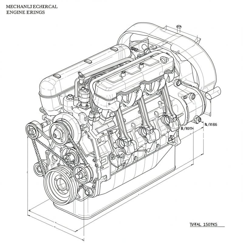 V8 Engine Drawing Stock Illustrations – 91 V8 Engine Drawing Stock ...