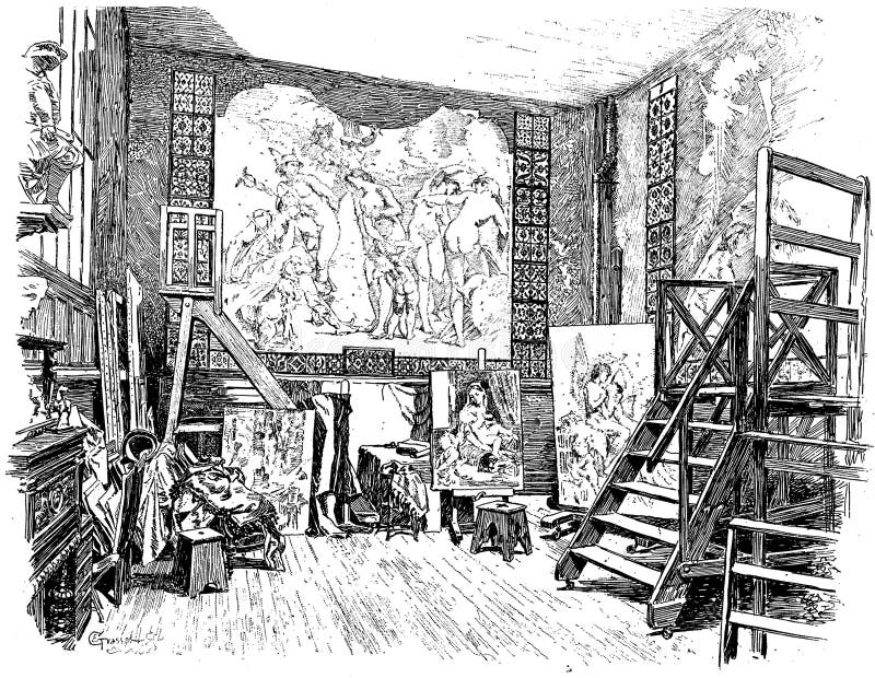 Line Drawing Of Museum Interior Picture. Image: 83000721