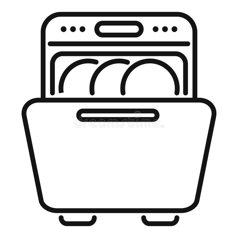 Dishwasher Drawing Stock Illustrations – 826 Dishwasher Drawing Stock ...
