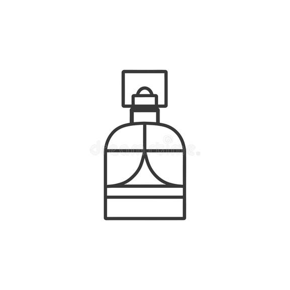 Elegant Perfume Bottle Icon Design, Minimalist Style Vector ...