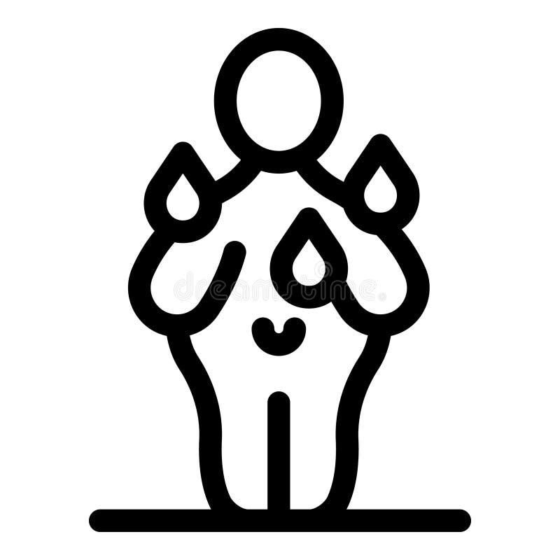 Person Experiencing Excessive Sweating Due To Hyperhidrosis Stock ...