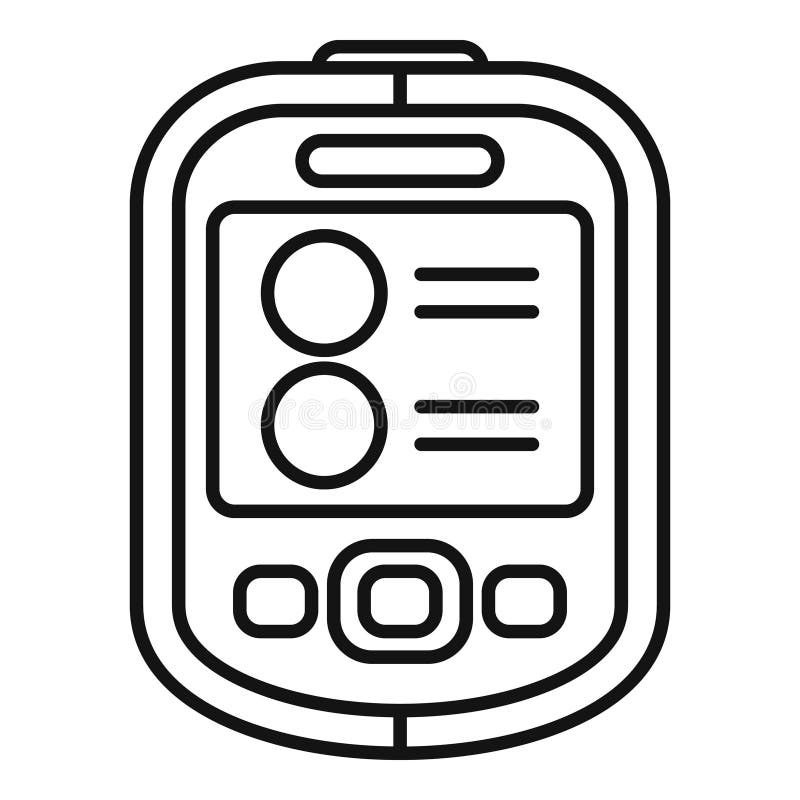 Personal Digital Assistant Showing Menu Interface with Buttons Stock ...