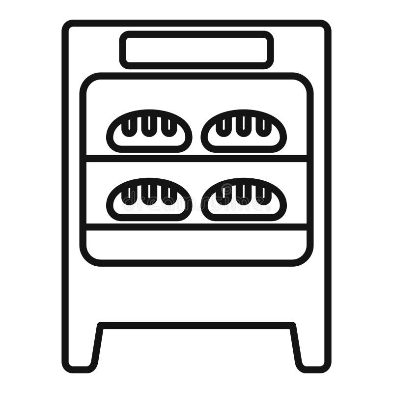 Bread Baking in Professional Bakery Oven with Shelves for Baking ...