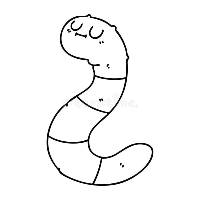 Bug Insect Nature Wildlife Worm Cute Cartoon Character Doodle Drawing ...