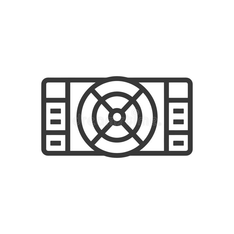 Modern Air Conditioner System Control Panel, Clean Line Icon Design ...