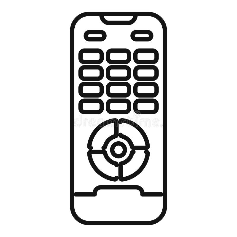 Remote Control Showing Concept of Watching Television Stock Vector ...