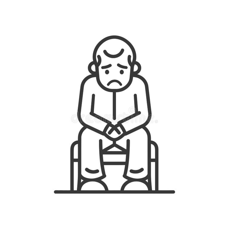 Sad Man Chair Stock Illustrations – 1,773 Sad Man Chair Stock ...