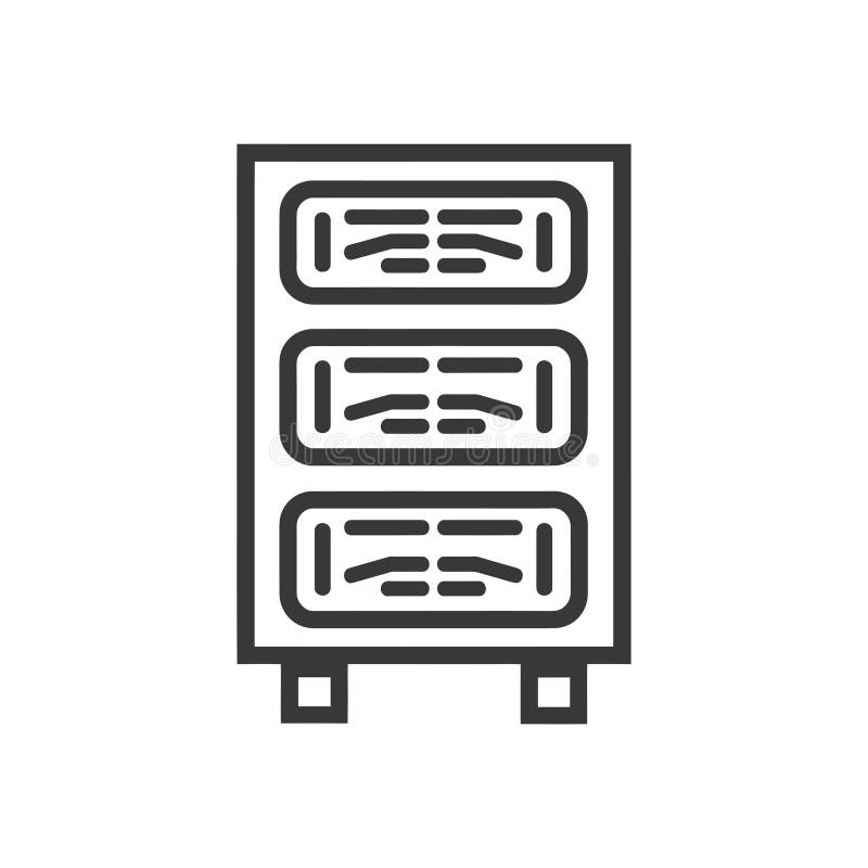 Three-tiered Server Rack: Modern Data Center Infrastructure Stock ...
