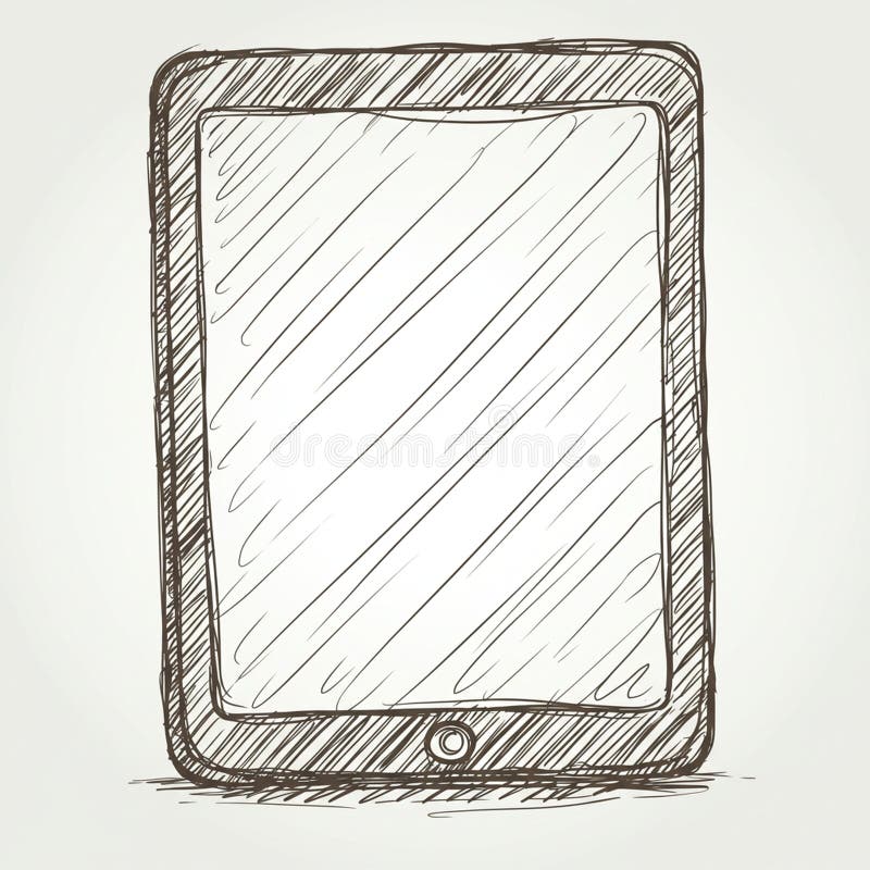 Line Drawing Tablet Stock Illustrations – 14,837 Line Drawing Tablet ...