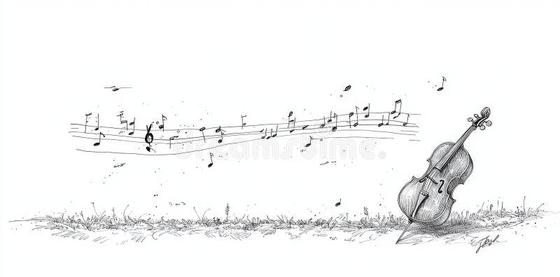 Continuous Line Drawing Violin Stock Photos - Free & Royalty-Free Stock ...