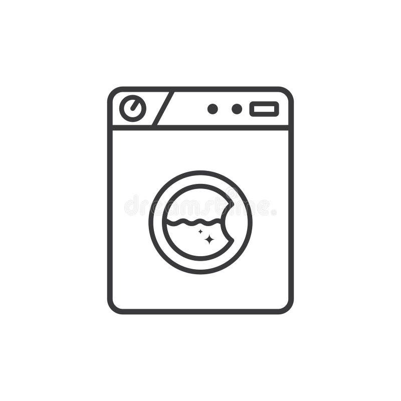 Washing machine icon stock vector. Illustration of equipment - 367231012