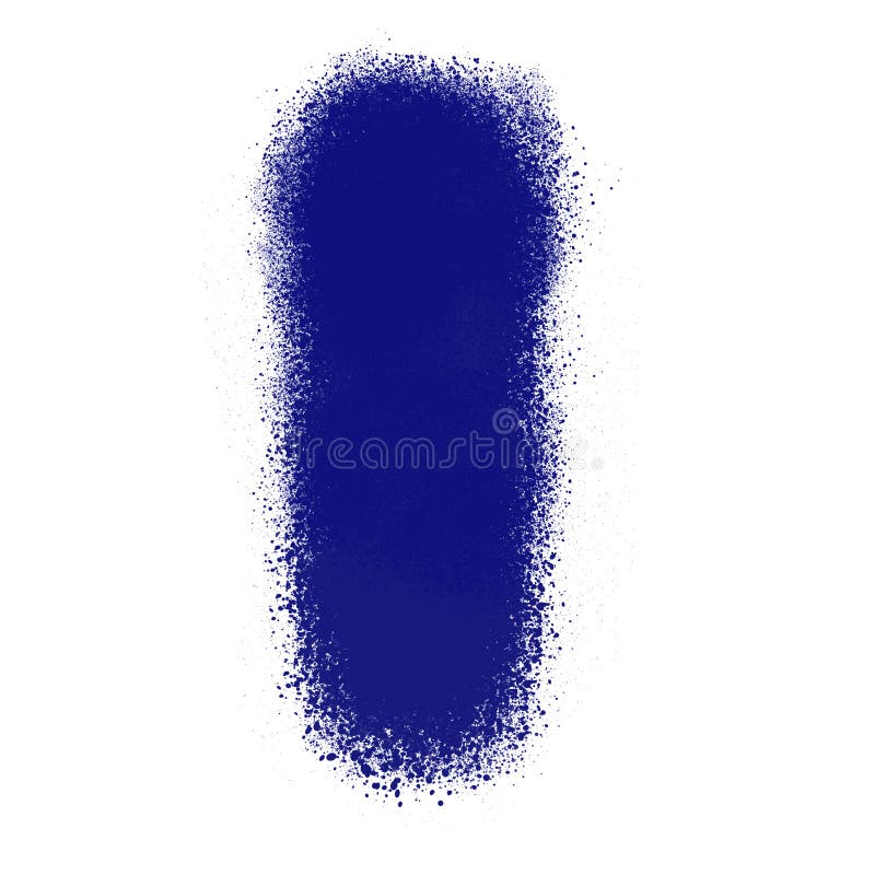 Line Drawn by Blue Spray Paint on White Background Stock Illustration ...