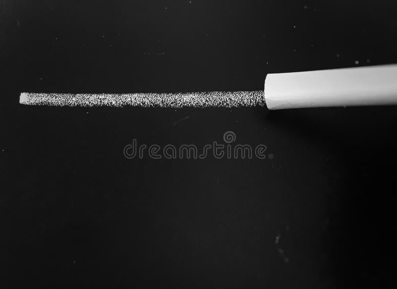 Line Drawn by a White Chalk on a Blackboard Stock Photo - Image of ...