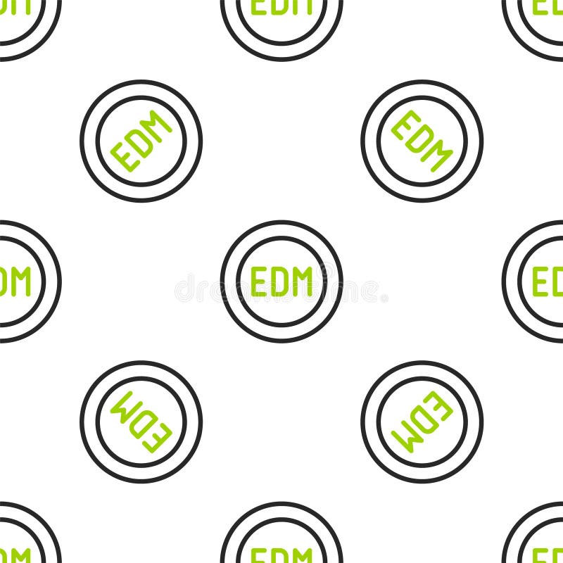 Set EDM Electronic Dance Music, Drums, Music Wave Equalizer and Stereo ...