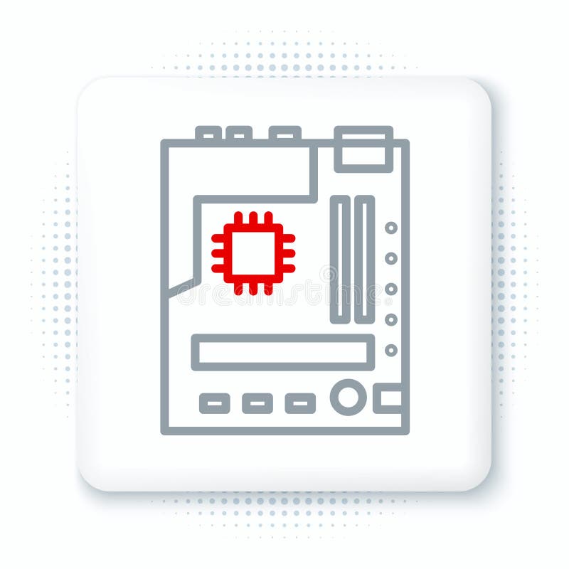 Line Electronic Computer Components Motherboard Digital Chip Integrated ...