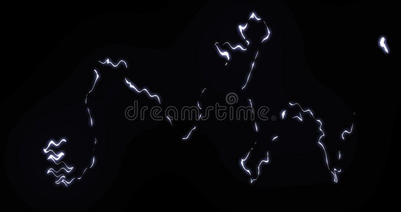 Line Elements with Glow Effect. Realistic Lightning. Stock Illustration ...