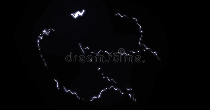 Line Elements with Glow Effect. Realistic Lightning. Stock Illustration ...