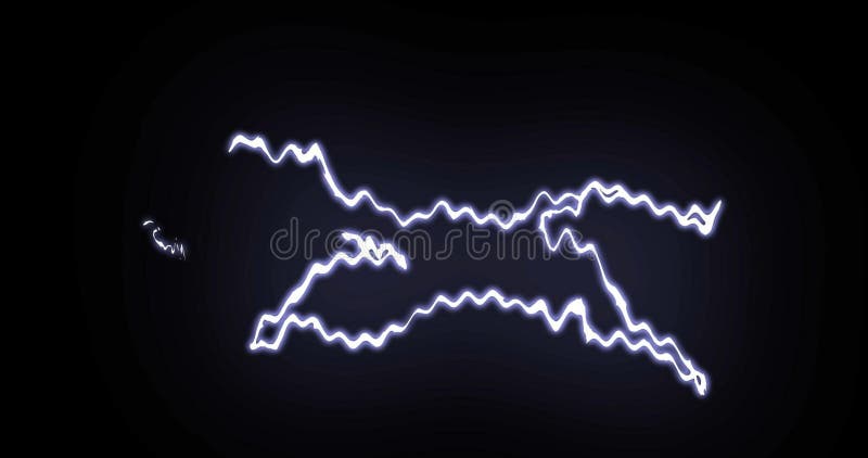 Line Elements with Glow Effect. Realistic Lightning. Stock Illustration ...