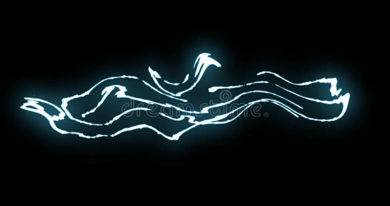 Line Elements with Glow Effect. Realistic Lightning. Stock Illustration ...