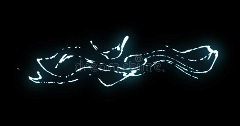 Line Elements with Glow Effect. Realistic Lightning. Stock Illustration ...