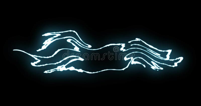 Line Elements with Glow Effect. Realistic Lightning. Stock Illustration ...