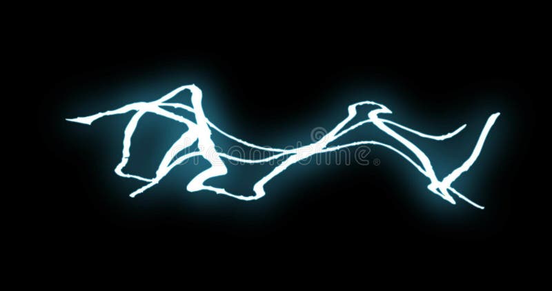 Line Elements with Glow Effect. Realistic Lightning. Stock Illustration ...