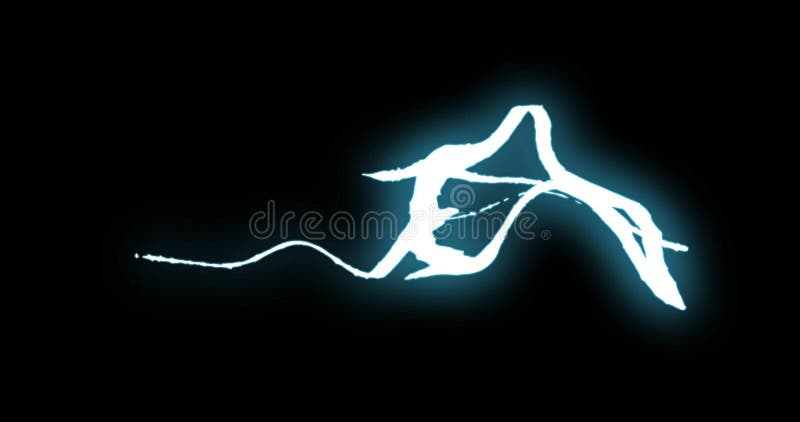 Line Elements with Glow Effect. Realistic Lightning. Stock Illustration ...