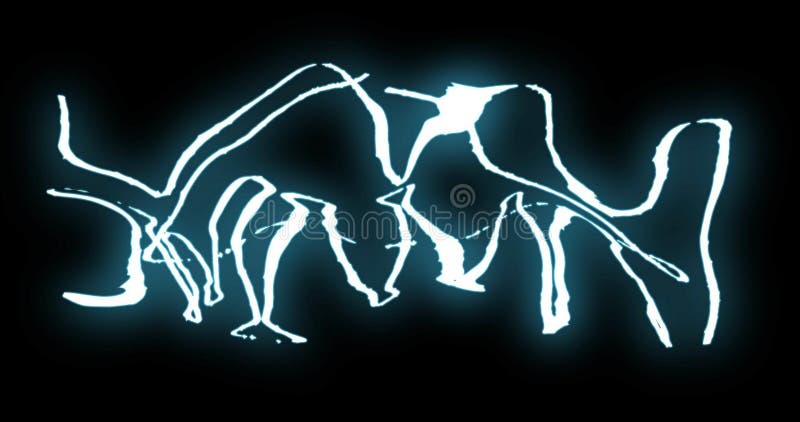 Line Elements with Glow Effect. Realistic Lightning. Stock Illustration ...